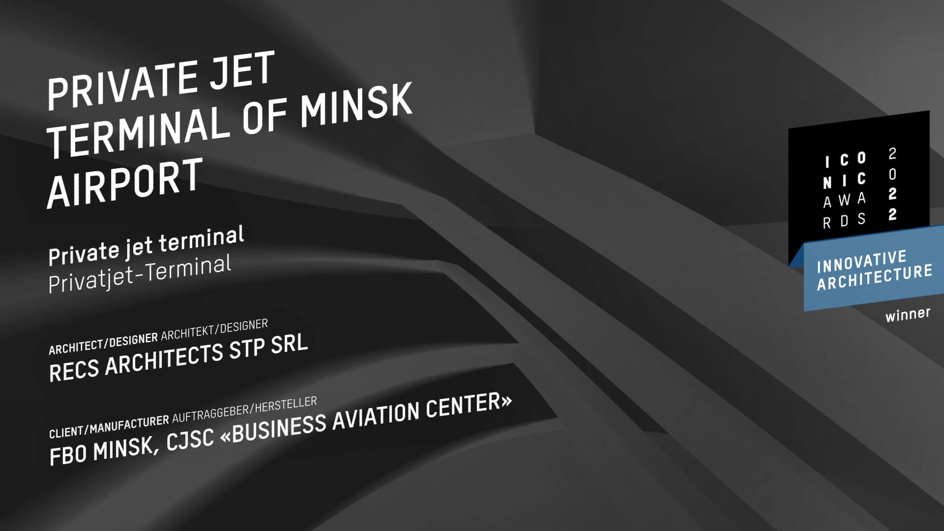 Celebration video of Iconic Awards 2022 - RECS Architects